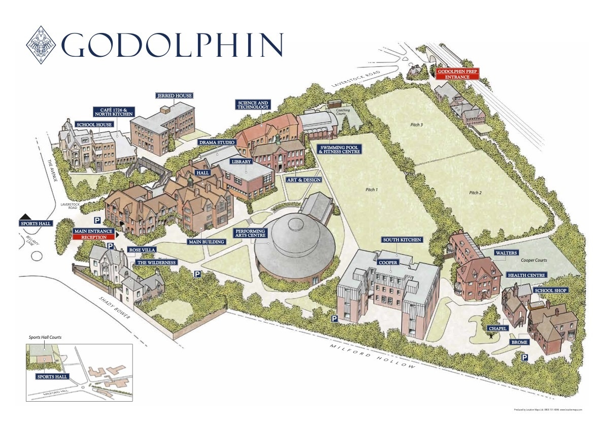 Godolphin School | School Map